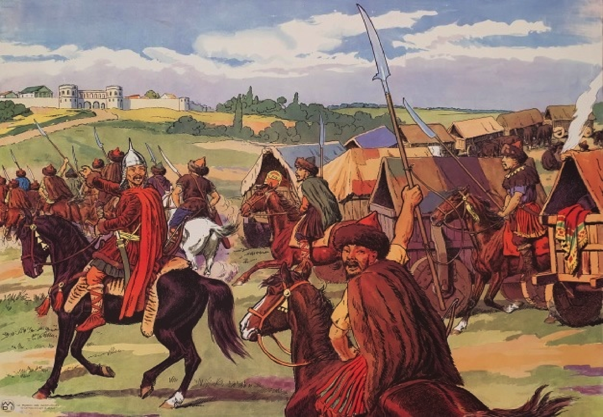 Costumbres de los hunos - Arre caballo!