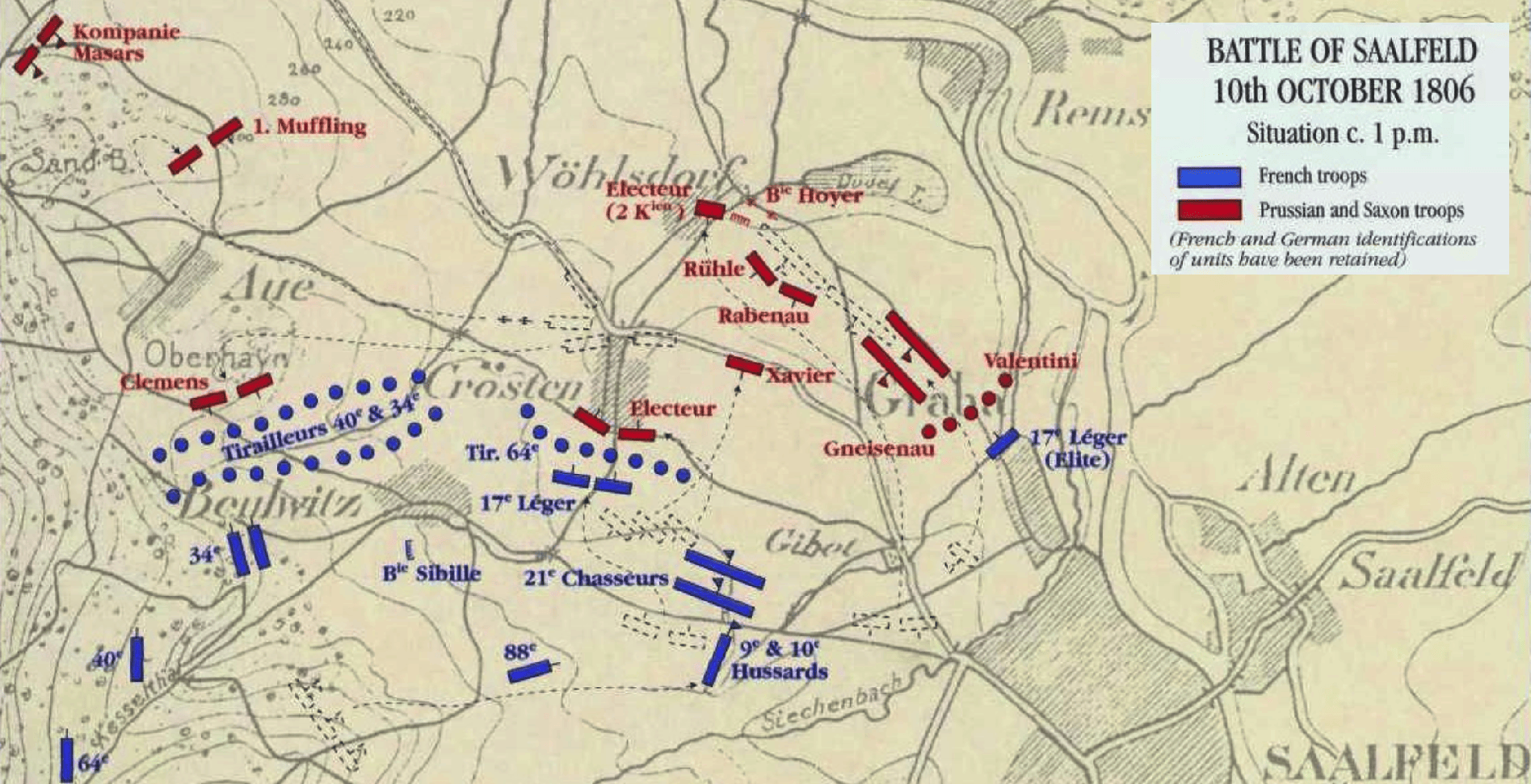 Campaña de Napoleón contra Prusia 1806. Batalla de Saalfeld - Arre caballo!