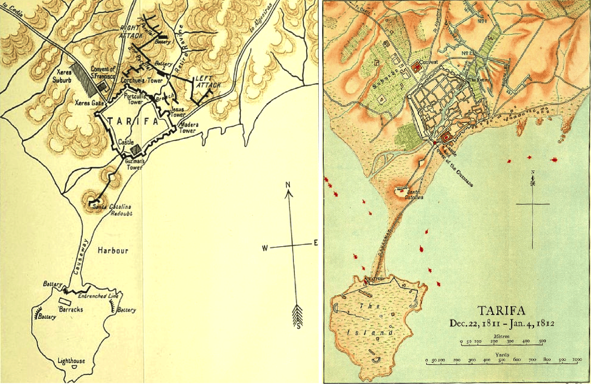 Asedio francés de Tarifa (20 de diciembre 1811 al 4 de enero de 1812 ...