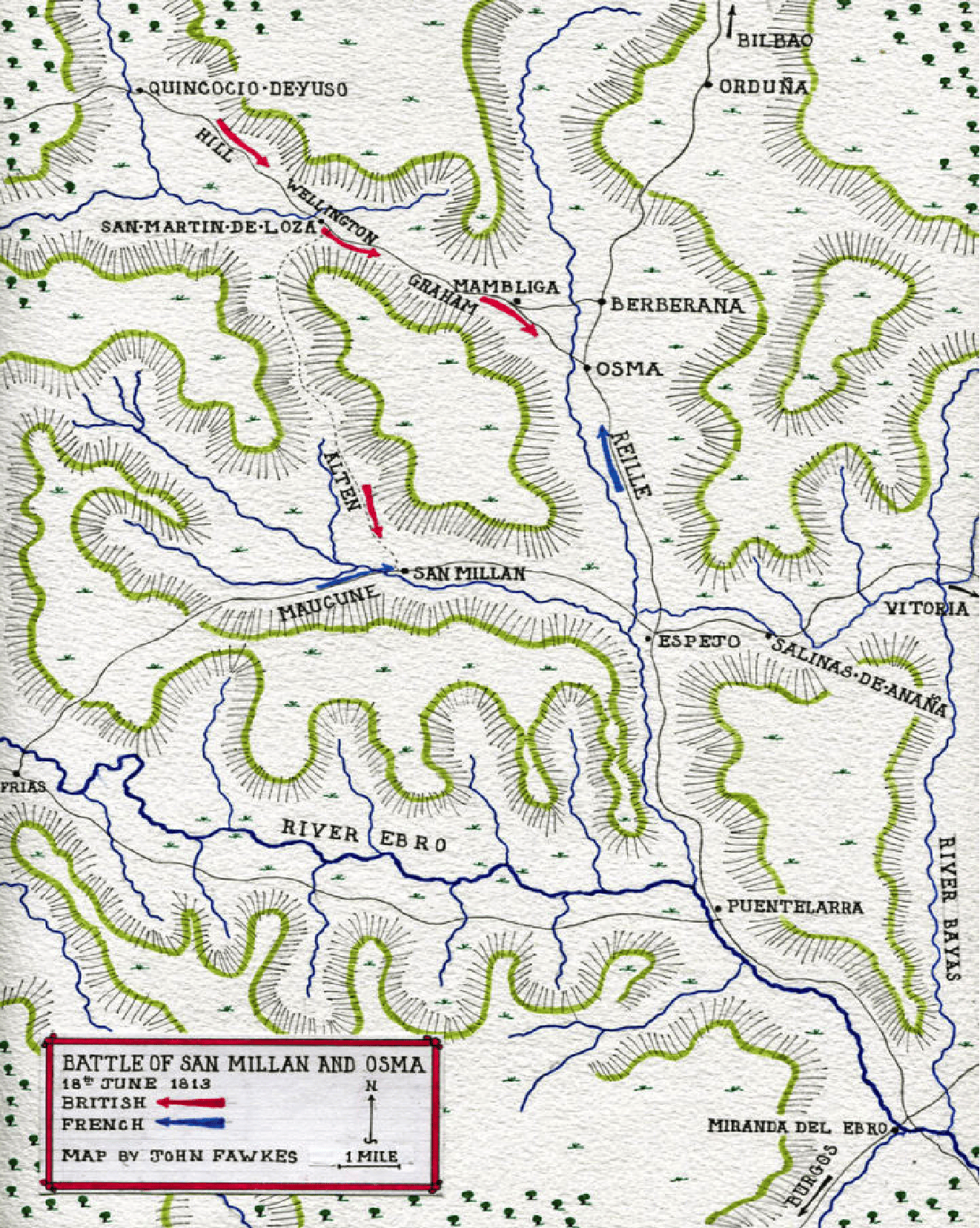 Retirada francesa de Burgos a Vitoria 1813 - Arre caballo!
