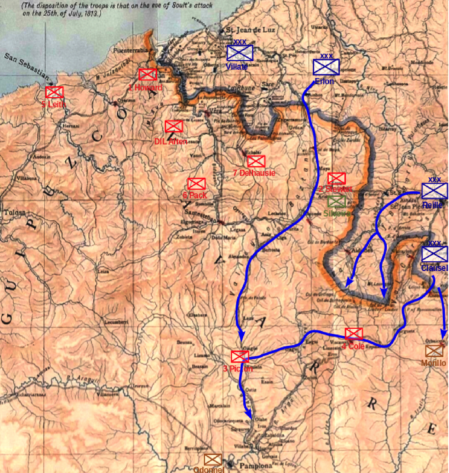 Ofensiva de Soult o campaña de los Pirineos (25-28 de julio de 1813 ...