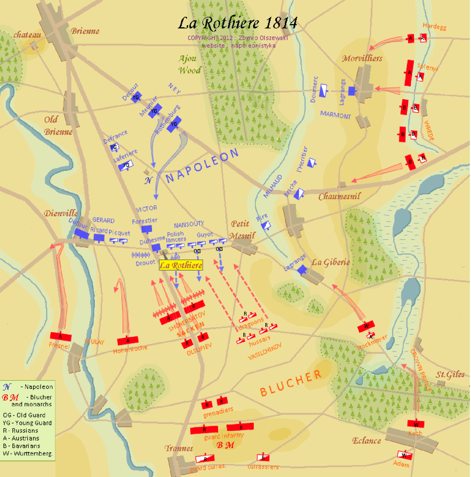 Primera fase: batalla de La Rothière (1 de febrero de 1814) - Arre caballo!