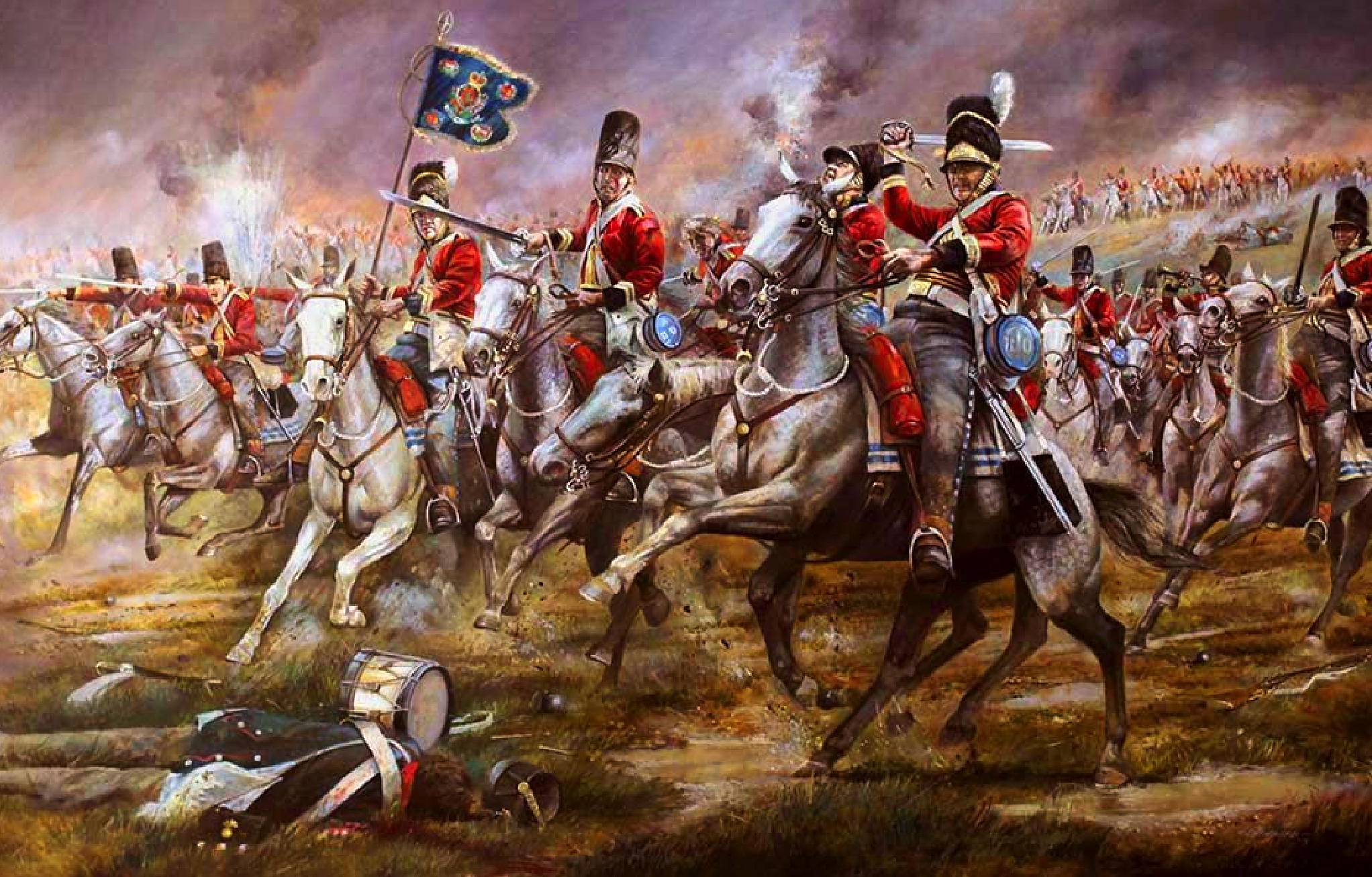 Batalla de Waterloo (18 de junio de 1815). Lucha en el centro: Ney contra Wellington - Arre caballo!