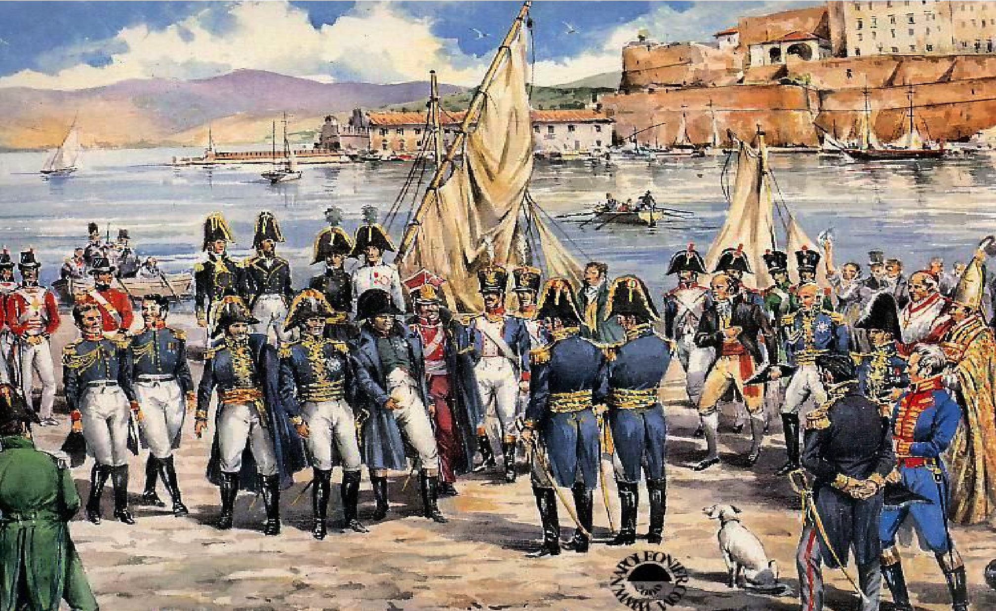 Fuga de Napoleón de la isla de Elba - Arre caballo!